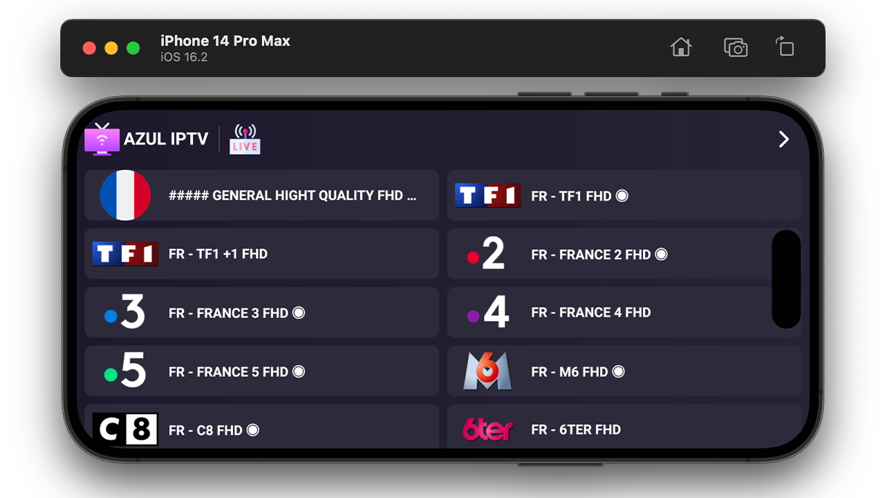 AZUL IPTV XTREAM, Multiple Format, Flutter AppMobile & Android TV, Admob by Azul_Mouad